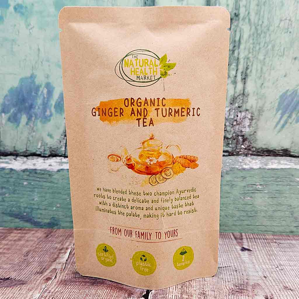 Organic Ginger Turmeric Tea Bags - Well-Being Boosting Blend - The ...